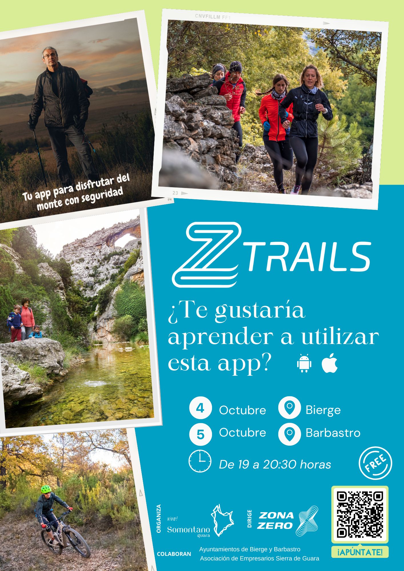 Conoce la aplicación ZTrails y práctica tus actividades con seguridad - Turismo Somontano